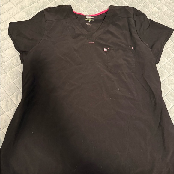 Scrubstar | Tops | Scrubstar Black Short Sleeve Scrub Top | Poshmark